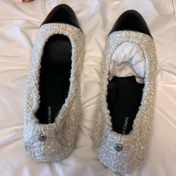 Stuart Weitzman | Shoes | Stuart Weitzman Blackwhite Womens Flats Brand ...